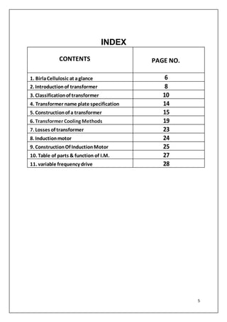 A report on industrial training manish sadhu at birla cellulose,kharach ...