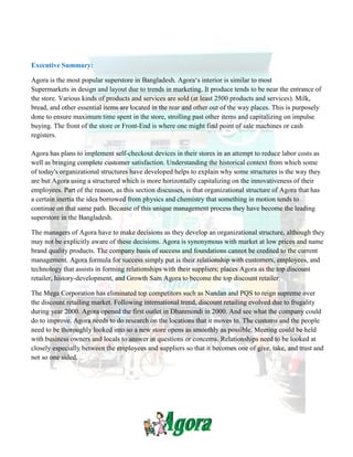A report on supply chain of agora in bangladesh | PDF
