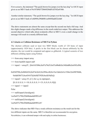 A REPORT ON THE ANALYSIS ON WEB AUTHENTICATION BASED ON SINGLE BLOCK HASH FUNCTION- PRINCE DUAH ...