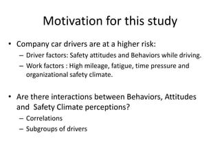A Report On The Measurement Of Company Car Drivers Aberrant Behaviors ...