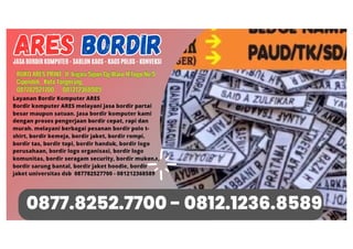 Jasa Bordir Komputer ARES 087782527700 | PDF
