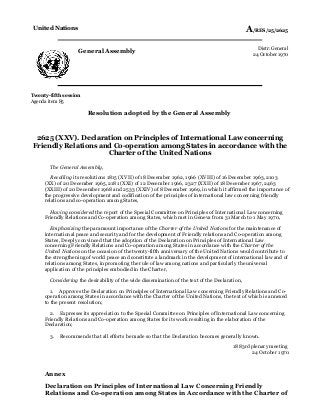 Resolution 2625 | PDF