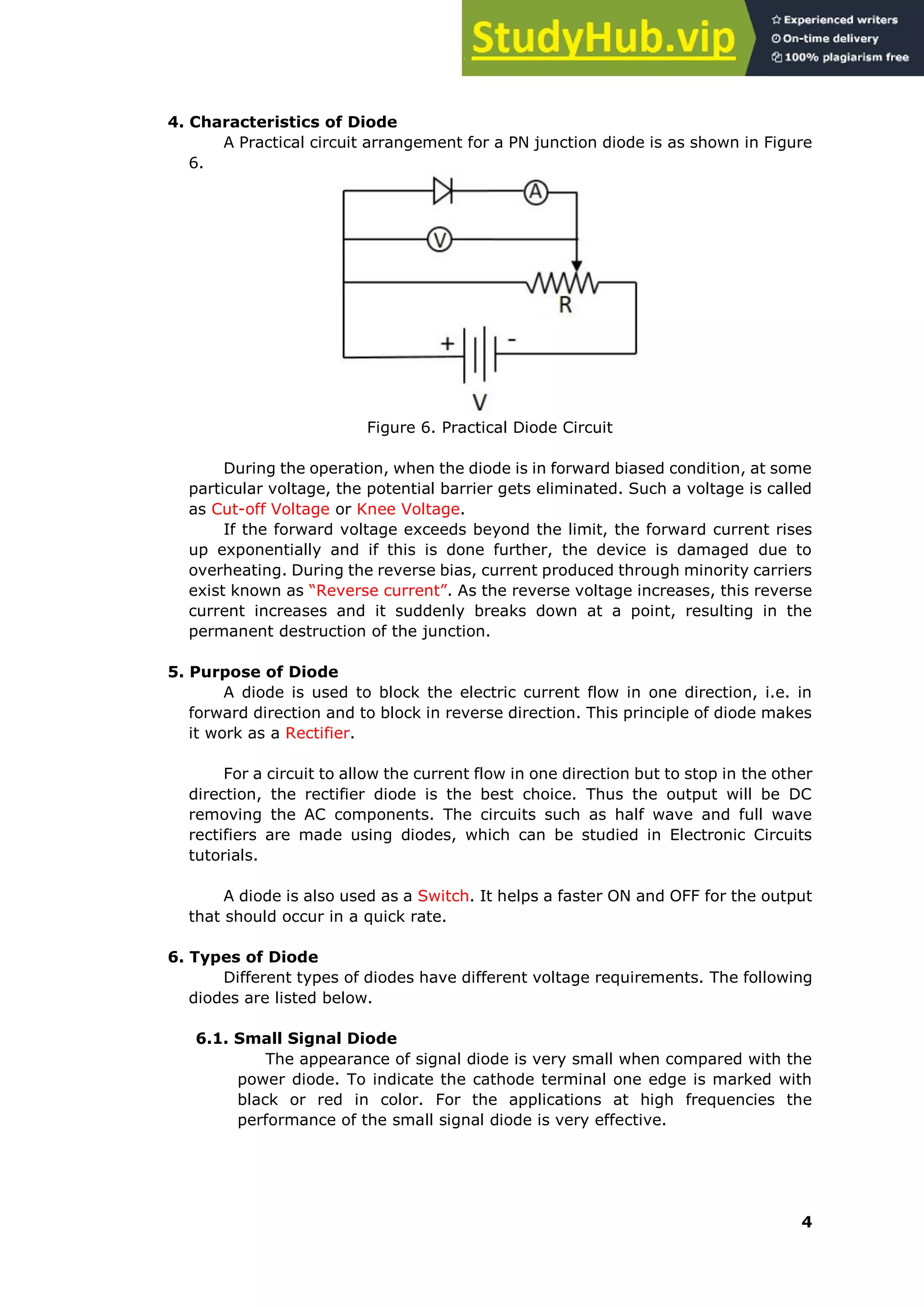 A Research Assignment On Diode | PDF