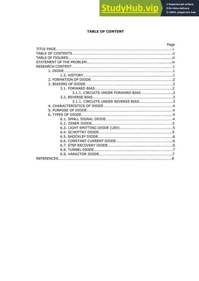 A Research Assignment On Diode | PDF | Consumer Electronics | Technology & Computing