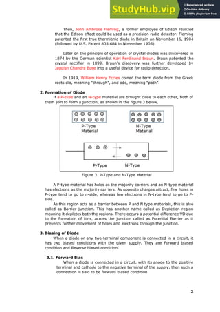 A Research Assignment On Diode | PDF