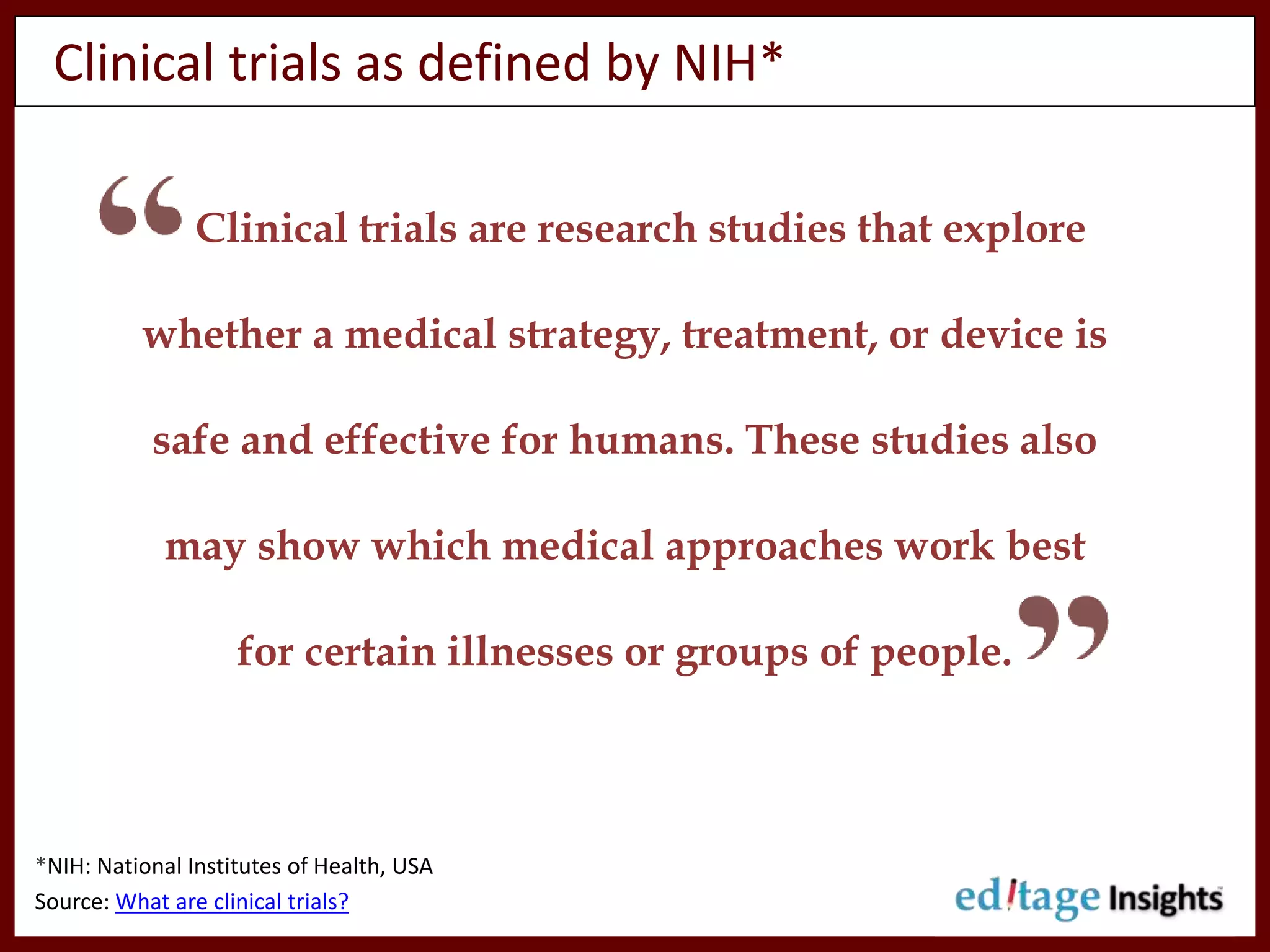 A researcher's guide to understanding clinical trials | PPT