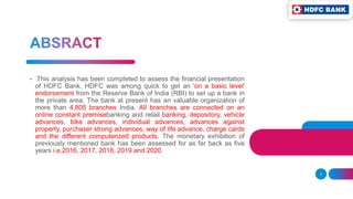 hdfc bank annualm report ppt hariharan23900 | PPT