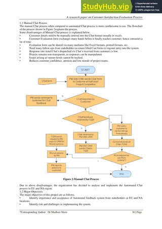 A Research Paper On Customer Satisfaction Evaluation Process | PDF