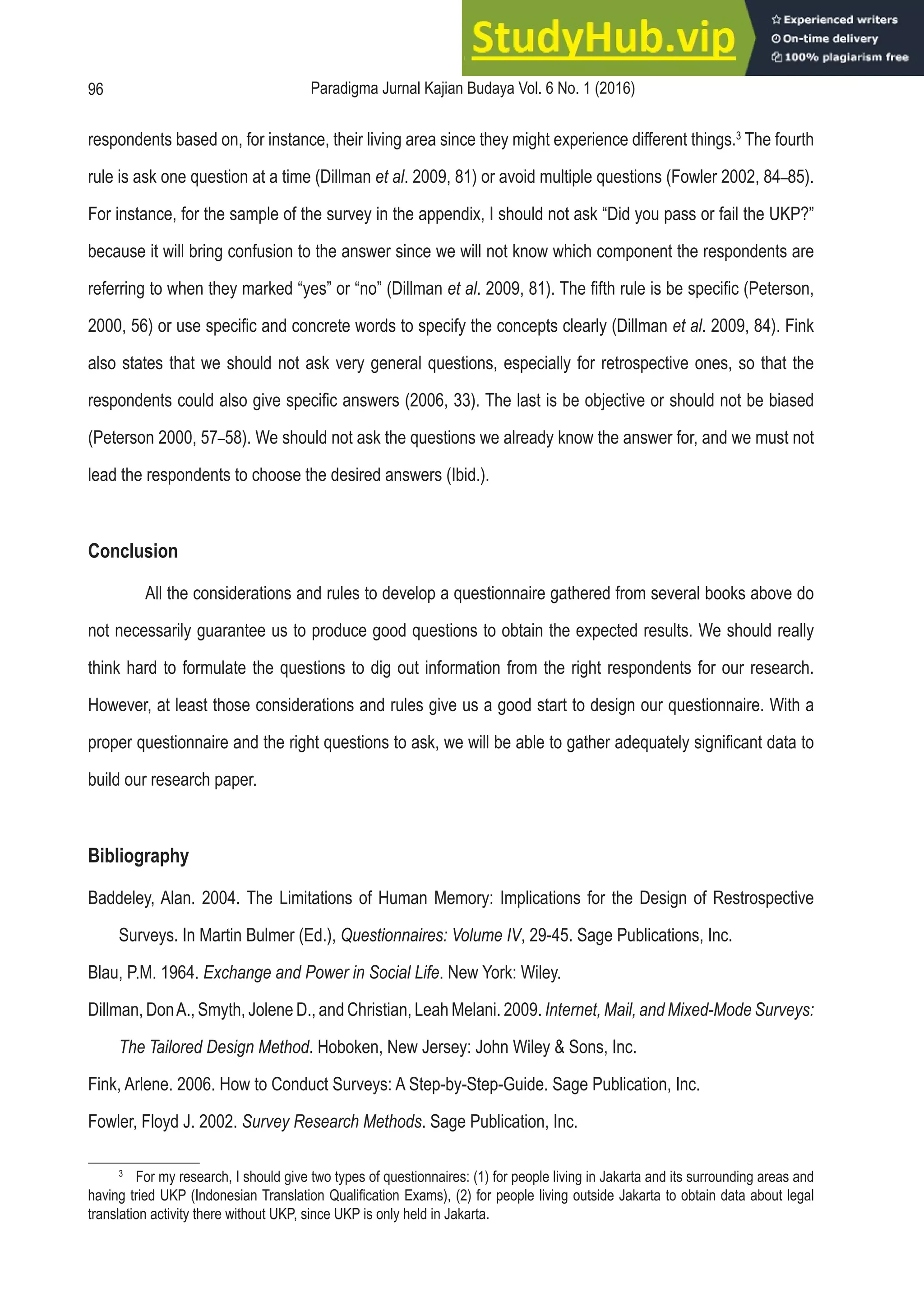 A RESEARCH PAPER QUESTIONNAIRE BASED ON LIBRARY RESEARCH | PDF