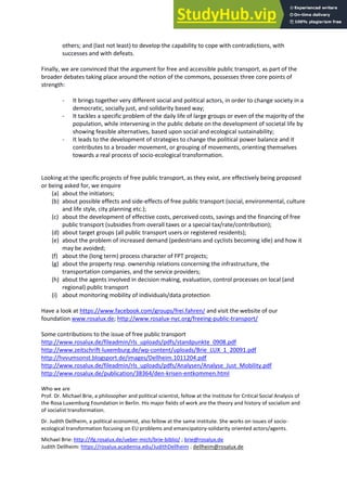 A Research Perspective Concerning Free Public Transport | PDF