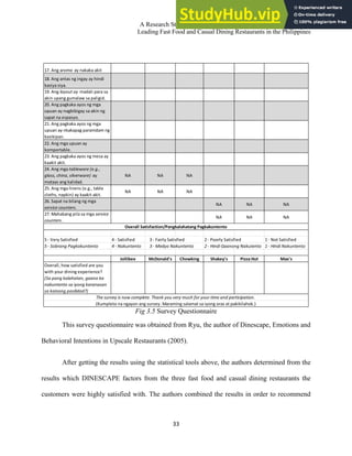 A RESEARCH STUDY ON THE DINESCAPE FACTORS DIFFERENCES BETWEEN LEADING ...