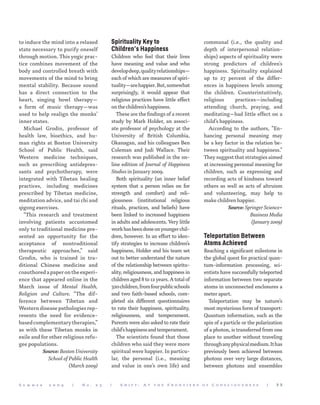 A Research-Based Model of Consciousness Transformation | PDF