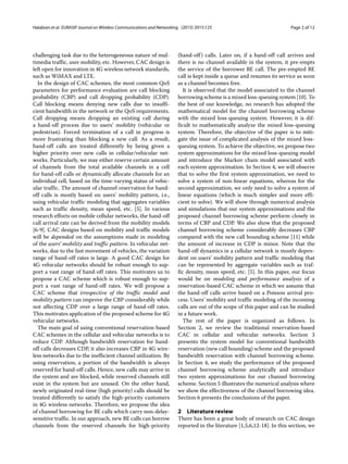 A reservation-based call admission control scheme and system modeling in 4G vehicular networks.pdf