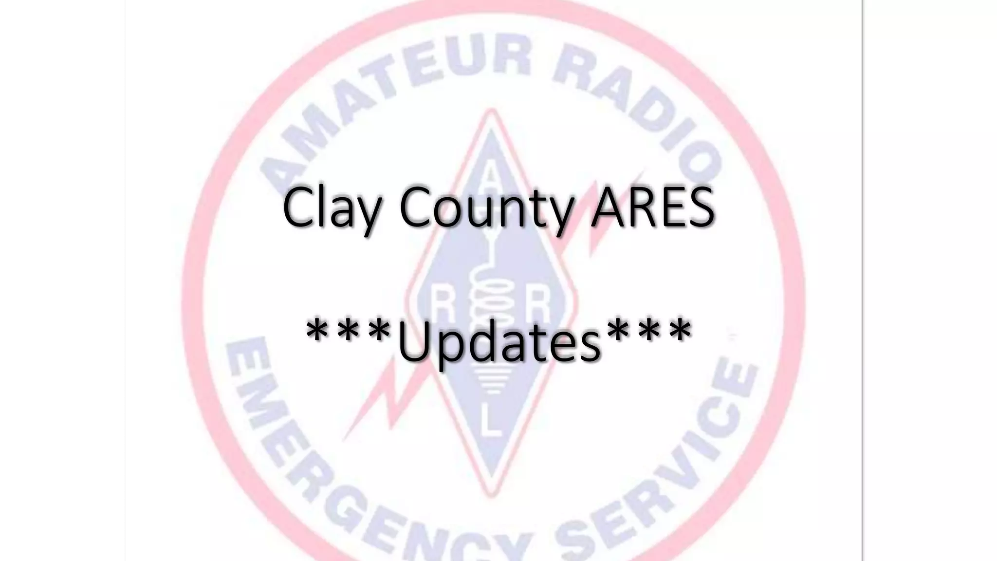 Clay County ARES ID Badges | PPTX