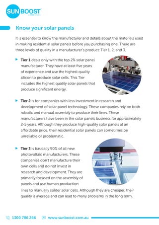A residential solar panel guide. | PDF