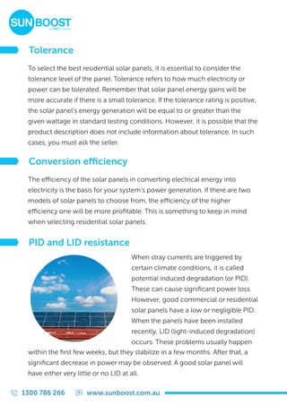 A residential solar panel guide. | PDF