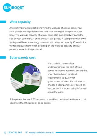 A residential solar panel guide. | PDF