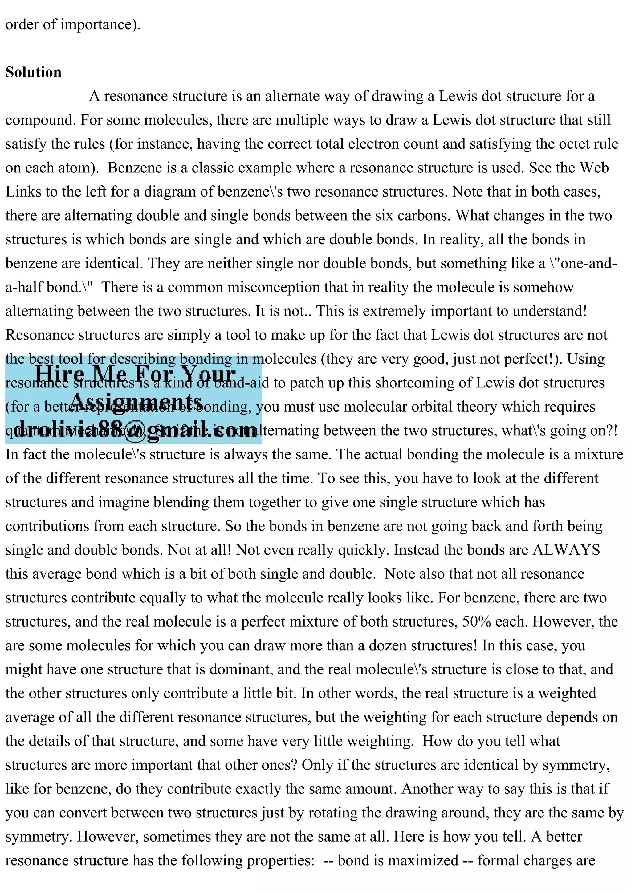 A resonance structure is an alternate way of draw.pdf | Chemistry | Science