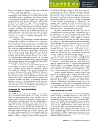 A Resource Perspective on the Work Home Interface The Work-Home ...