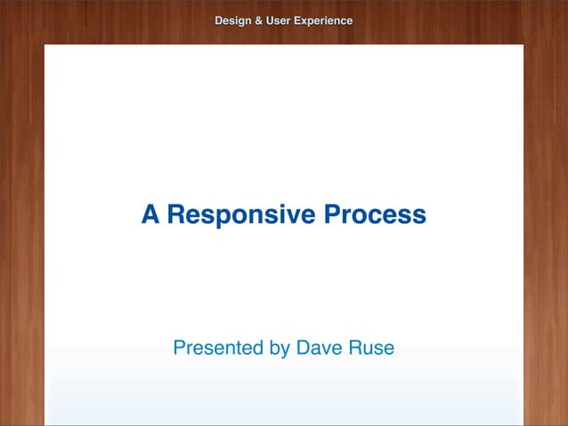 A Responsive Project Process | PPT