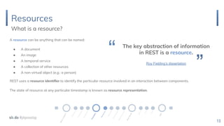 A RESTful introduction | PPT