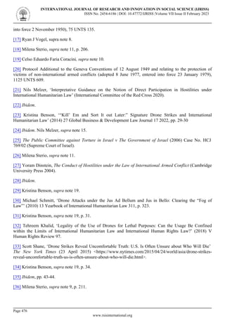 Are Suspect Terrorists Legitimate Targets of ‘Signature’ Drone Strikes_ Challenges to the ...