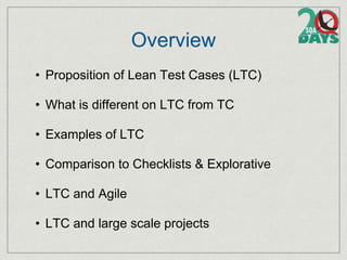 Test Cases - are they dead? | PPTX