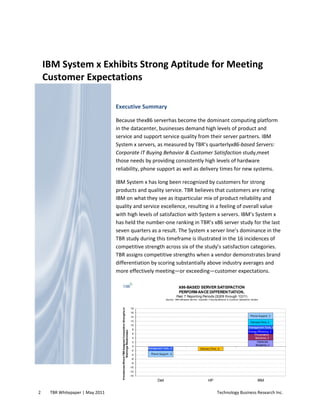 A Retrospective Analysis of IBM x86-based Server Customer Satisfaction | PDF | IT and Internet ...