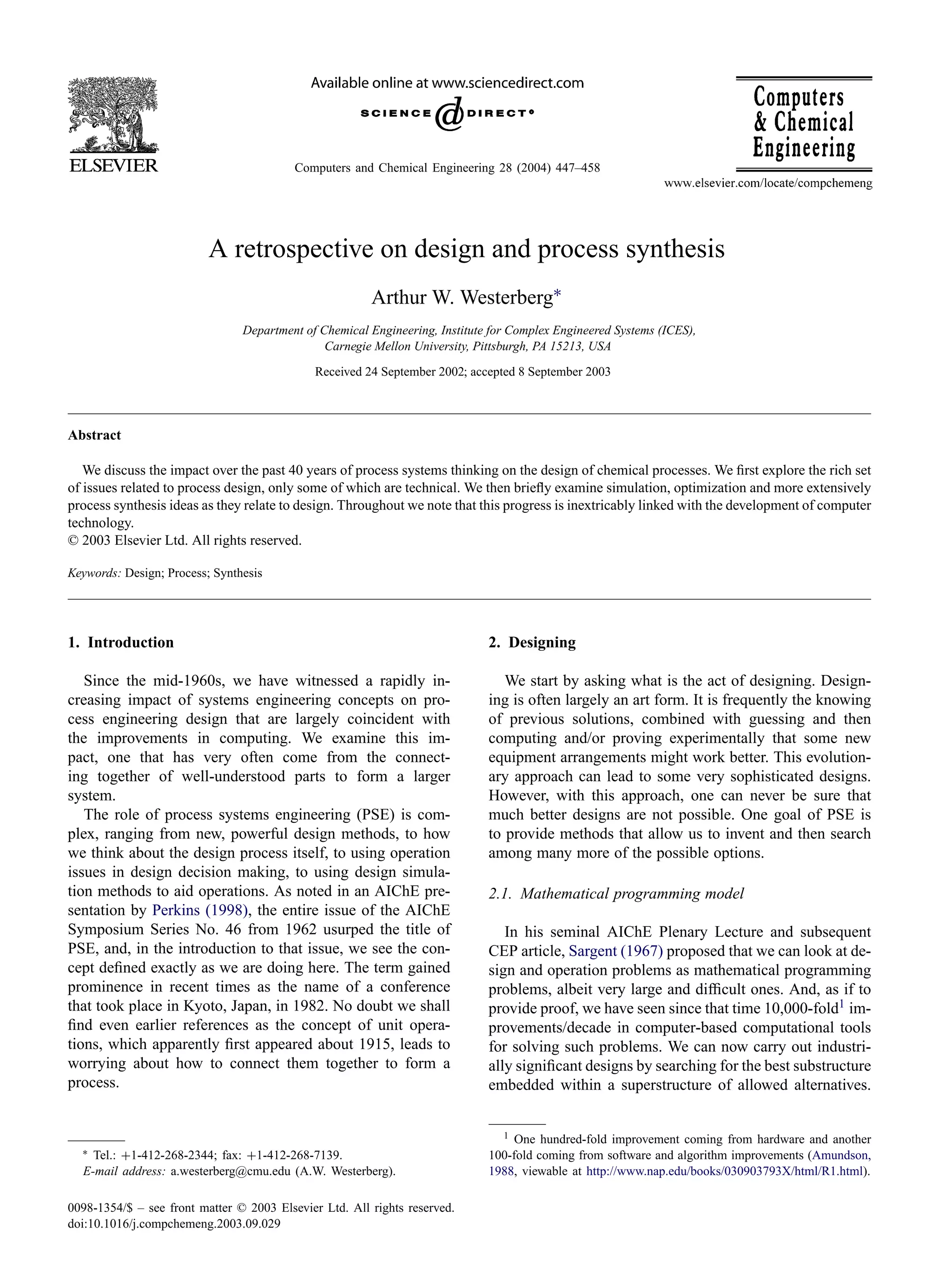 A retrospective on design and process synthesis.pdf
