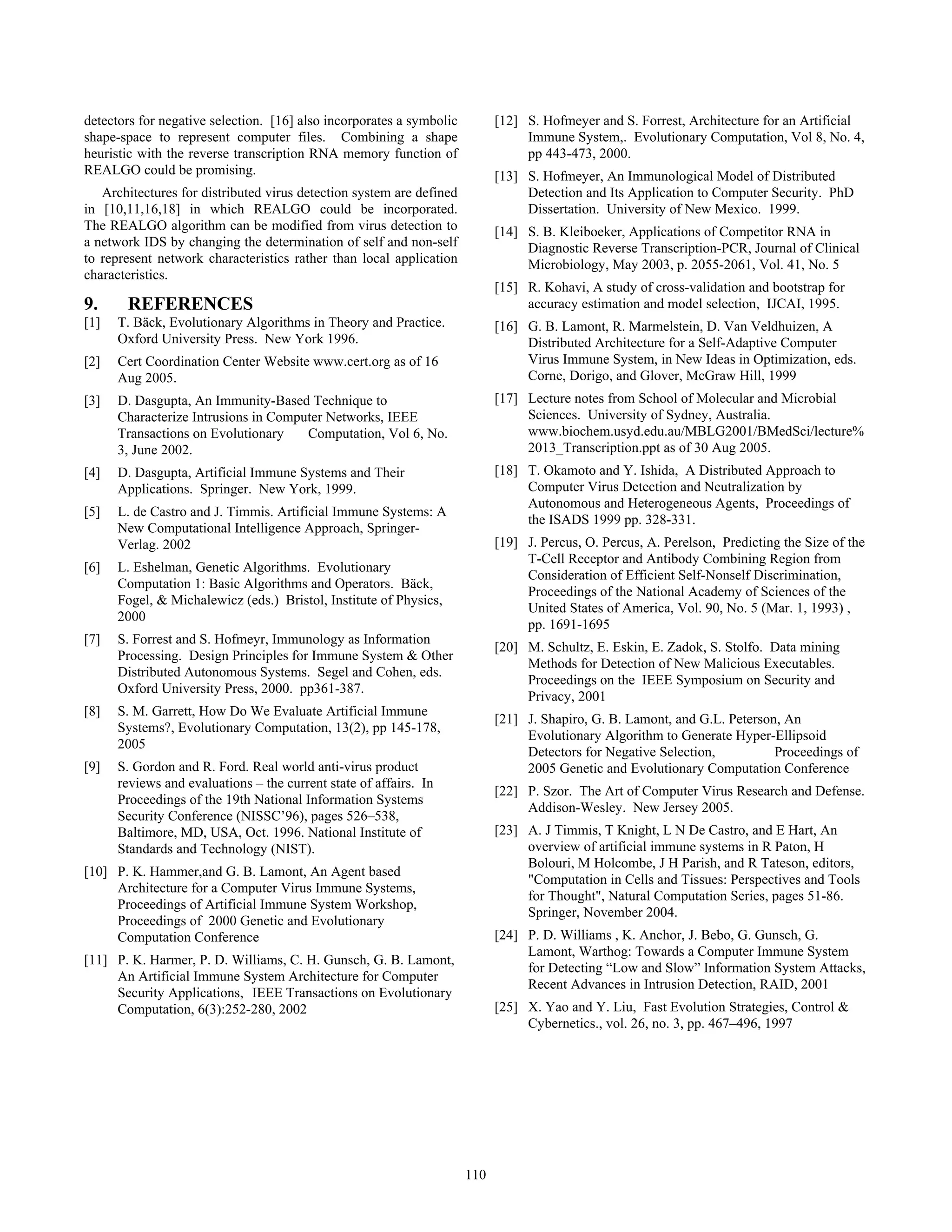 A retrovirus inspired algorithm for virus detection & optimization | PDF