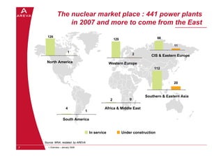 AREVA, business & strategy overview - January 2009 - Appendix 1 to 6 | PPT