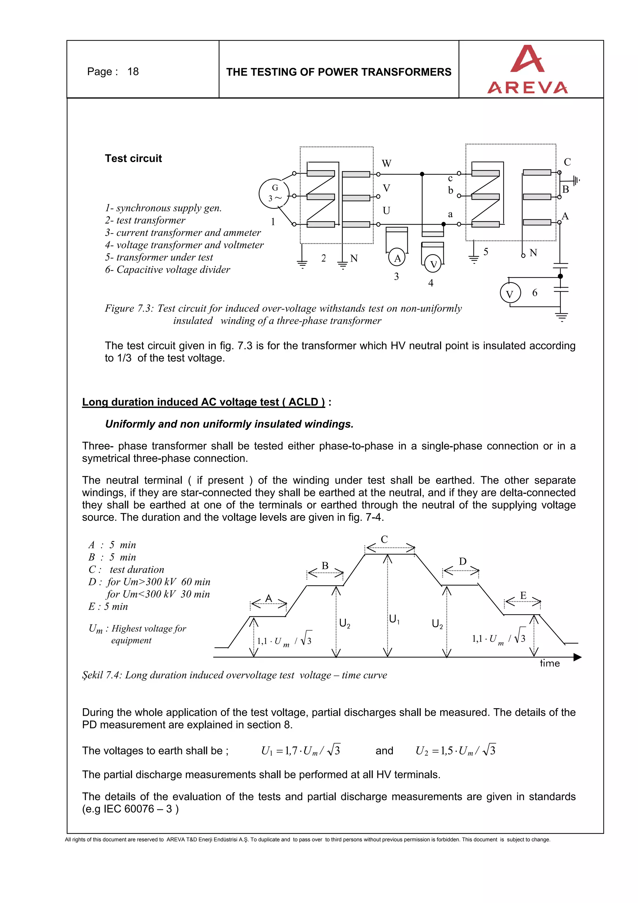 Testing of Transformer (AREVA) | PDF