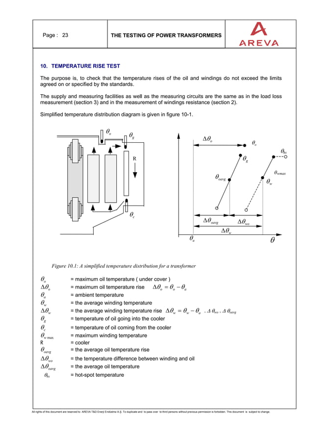Testing of Transformer (AREVA) | PDF