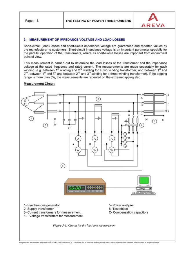 Testing of Transformer (AREVA) | PDF