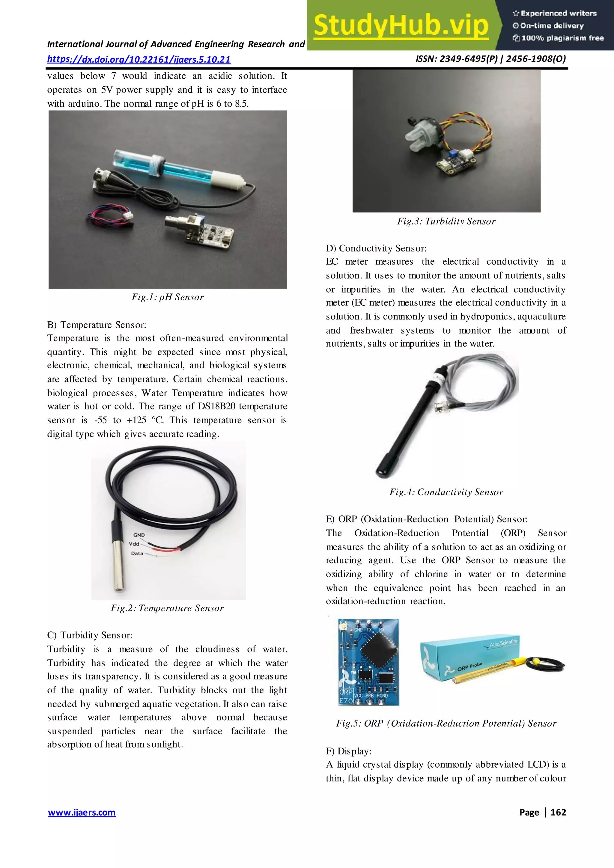 A Review And An Approach Of Water Pollution Indication Using Arduino