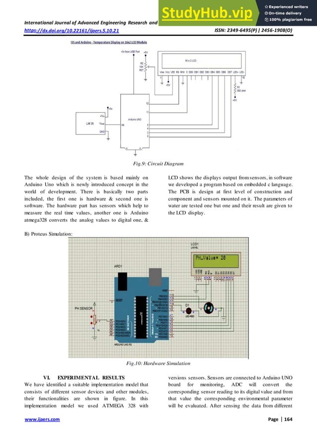 A Review And An Approach Of Water Pollution Indication Using Arduino Uno | PDF