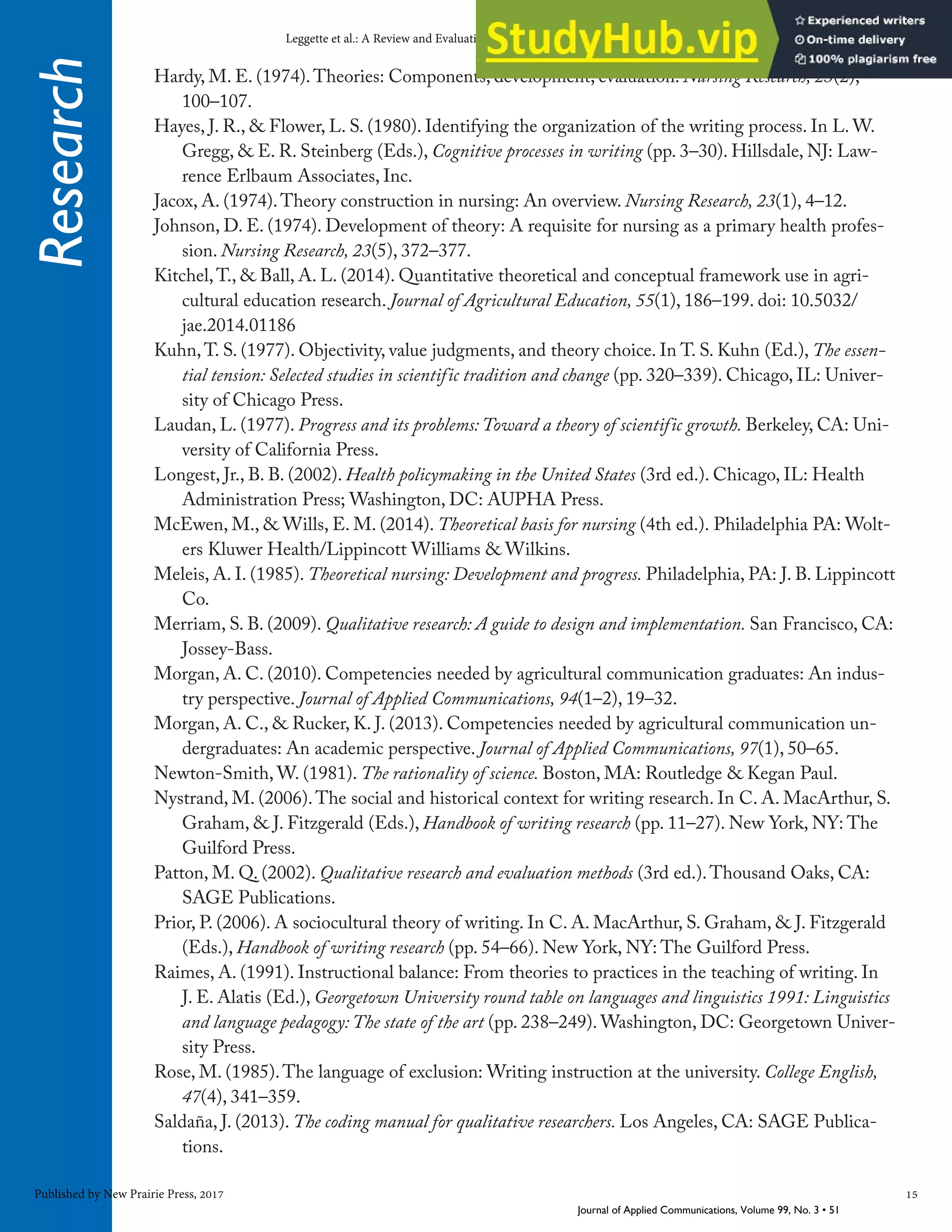 A Review And Evaluation Of Prominent Theories Of Writing | PDF