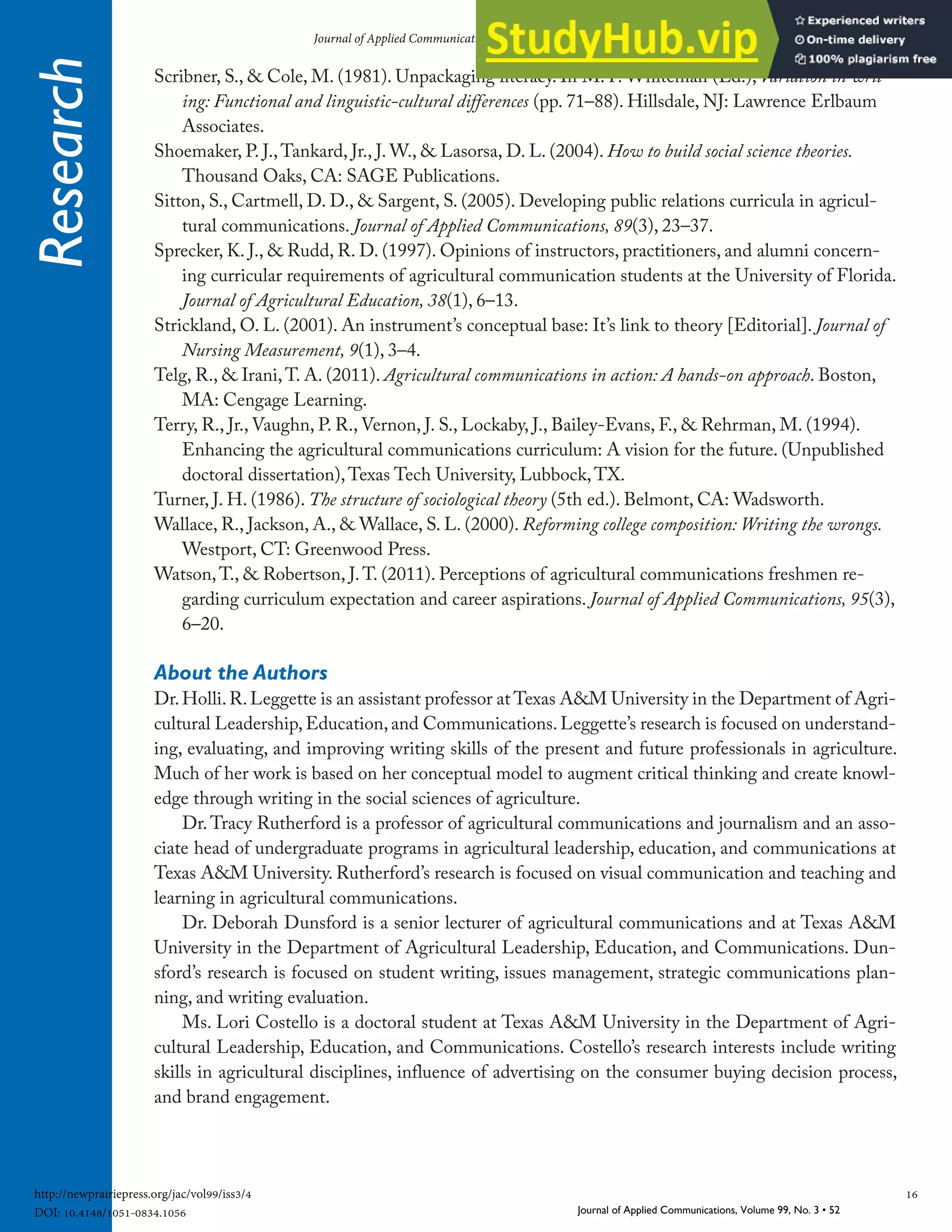 A Review And Evaluation Of Prominent Theories Of Writing | PDF