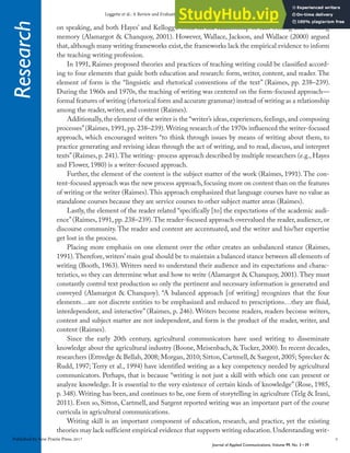 A Review And Evaluation Of Prominent Theories Of Writing | PDF