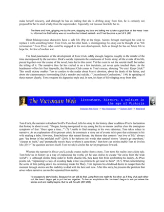 A review and exploration of graham swift | DOC