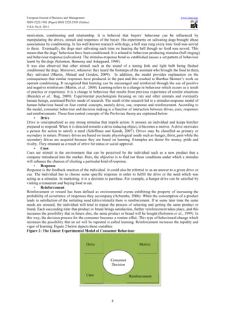 A review and integration of the partial models of consumer behaviour | PDF