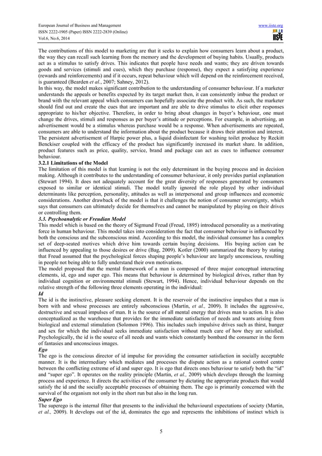 A Review And Integration Of The Partial Models Of Consumer Behaviour Pdf