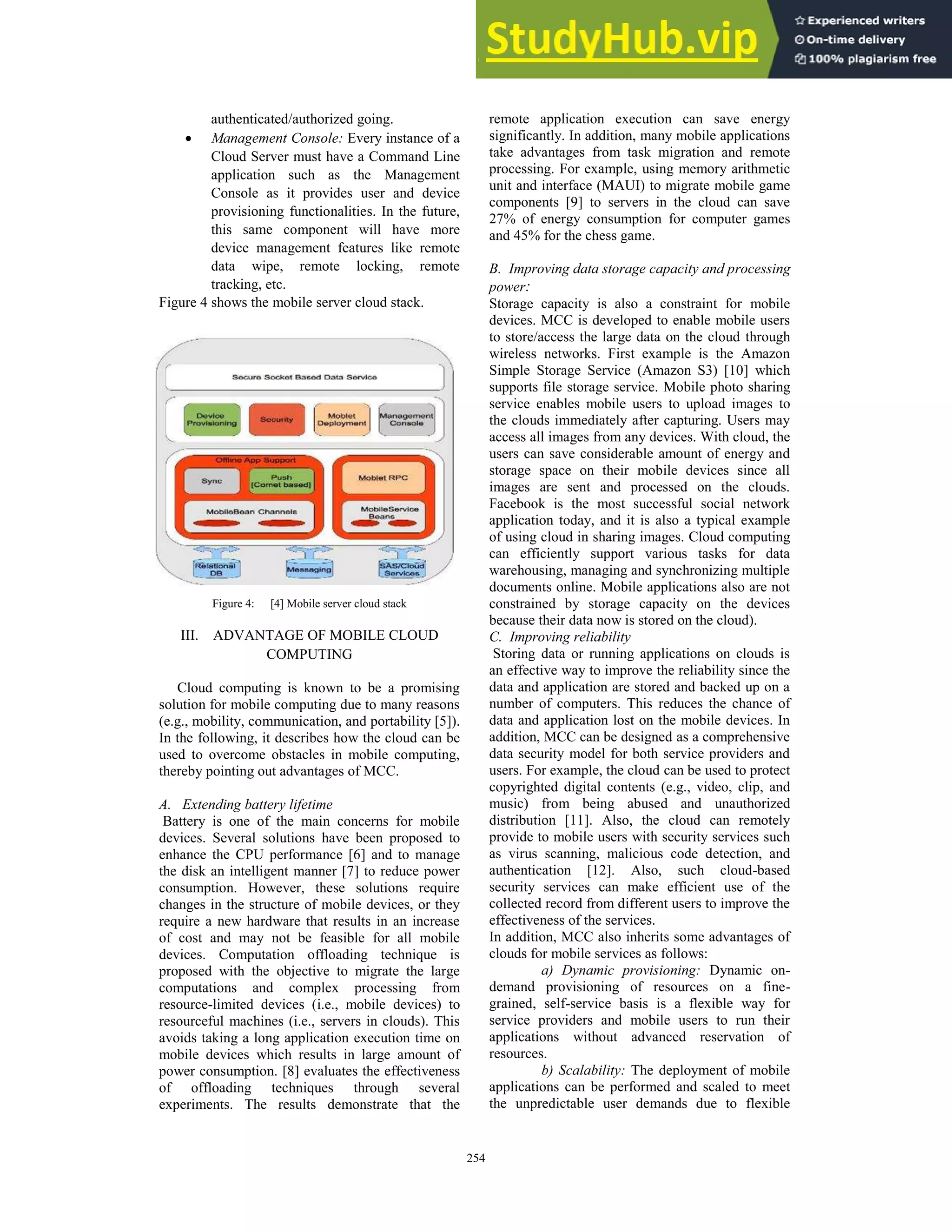 A Review And Research Towards Mobile Cloud Computing Pdf
