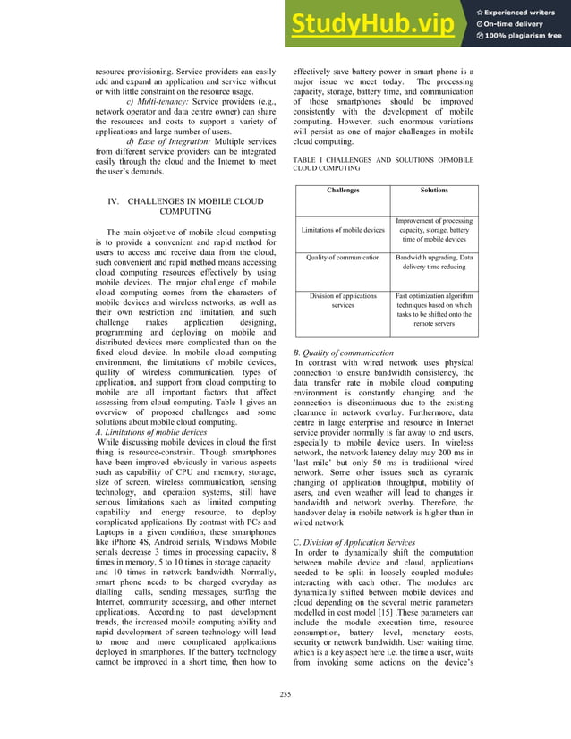 A Review And Research Towards Mobile Cloud Computing Pdf