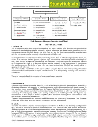 A Review Comparative Analysis On Various Chatbots Design | PDF