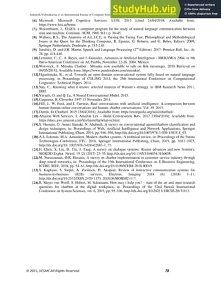 A Review Comparative Analysis On Various Chatbots Design | PDF