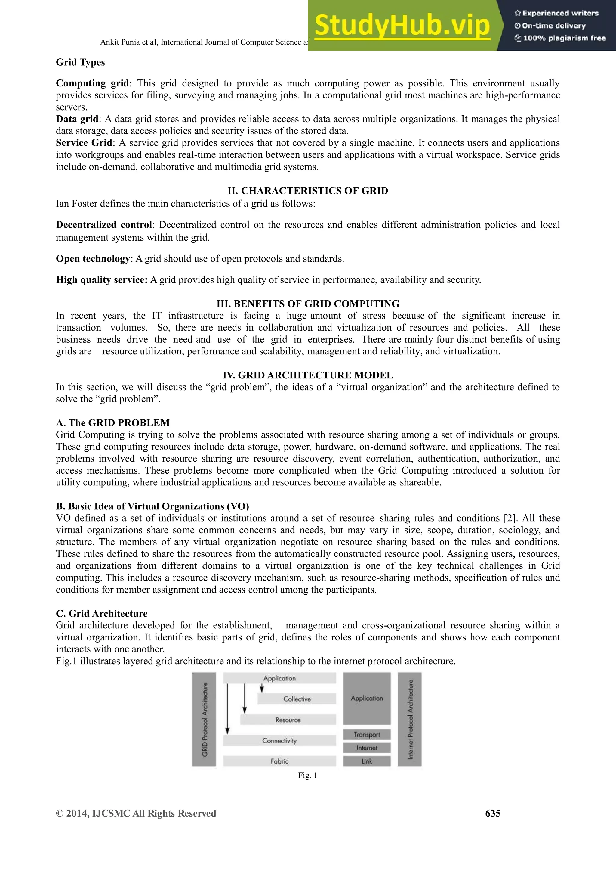 A Review Grid Computing | PDF | Internet | Computing