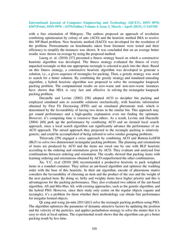 A Review Meta Heuristic Approaches For Solving Rectangle Packing Problem Pdf