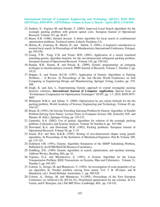 A review meta heuristic approaches for solving rectangle packing problem | PDF