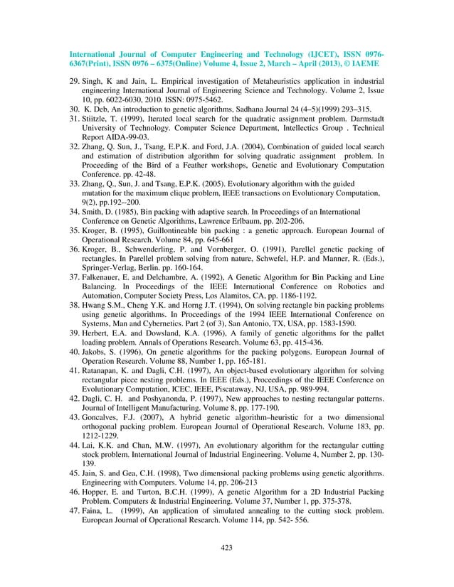 A Review Meta Heuristic Approaches For Solving Rectangle Packing Problem Pdf